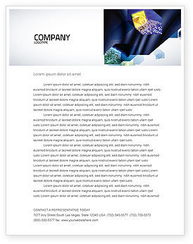 Modern Computer Design Letterhead Template, Layout for Microsoft Word ...