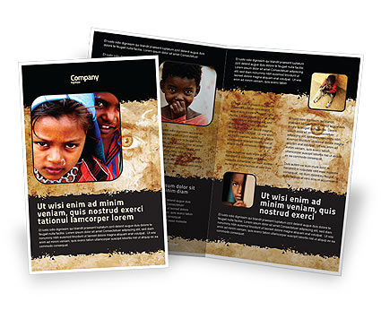 Children Around The World Brochure Template Design and Layout, Download ...
