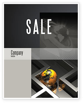 Earth in Labyrinth Sale Poster Template in Microsoft Word, Publisher ...
