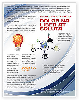 Energy Resources Flyer Template, Background in Microsoft Word ...