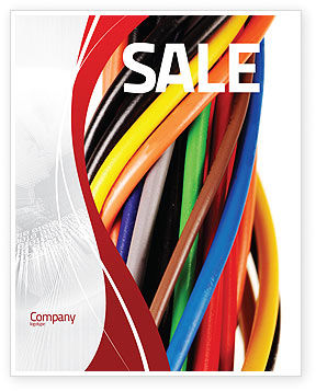 Cables Sale Poster Template in Microsoft Word, Publisher and Adobe ...