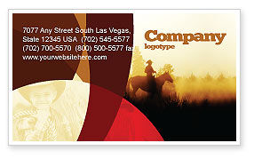 Cowboy Rider Business Card Template, Layout. Download Cowboy Rider ...