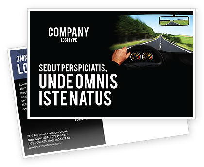 High Speed Driving Postcard Template in Microsoft Word, Adobe InDesign ...