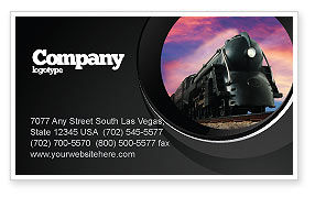 Steam Locomotive Business Card Template, Layout. Download Steam ...