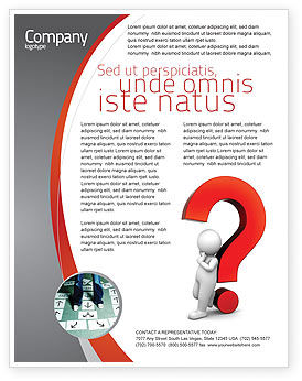 Question Mark Flyer Template, Background in Microsoft Word, Publisher ...
