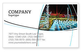Strategic Management Business Card Template, Layout. Download Strategic ...