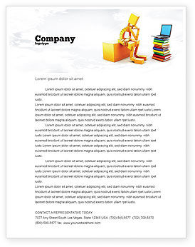 Computer Training Letterhead Template, Layout for Microsoft Word, Adobe ...