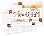 Funny Kids Brochure Template Design and Layout, Download Now, 07045 ...