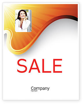 Sun Light Theme Sale Poster Template in Microsoft Word, Publisher and ...