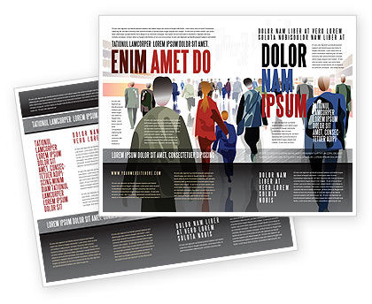 Crowded Place Brochure Template Design and Layout, Download Now, 07162 ...