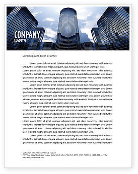 Business Center In Downtown Letterhead Template, Layout for Microsoft ...