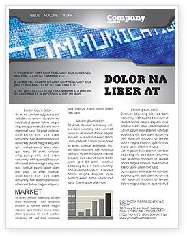 Communication Stream Newsletter Template for Microsoft Word & Adobe ...