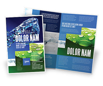 Blue Water Brochure Template Design and Layout, Download Now, 07546 ...