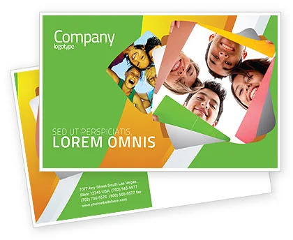 13 Free College Student Postcards | PoweredTemplate.com