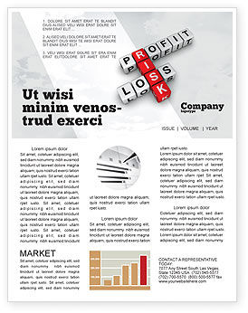 Profit and Risk Newsletter Template for Microsoft Word & Adobe InDesign ...