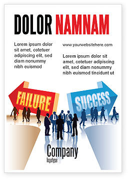 Failure and Success Ad Template for Advertising Needs, ID 07789 ...