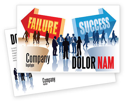 Failure and Success Postcard Template in Microsoft Word, Adobe InDesign ...