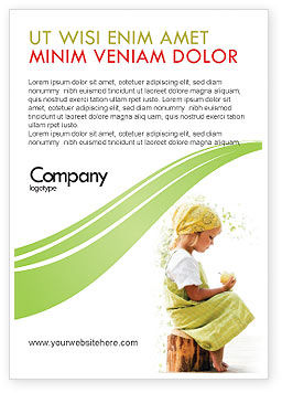 Little Girl Ad Template for Advertising Needs, ID 07818 ...