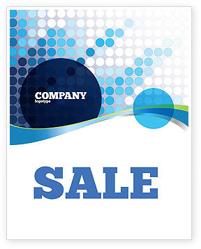 Dotted Blue Theme Sale Poster Template in Microsoft Word, Publisher and ...
