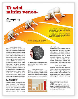 Sprint Runners Newsletter Template for Microsoft Word & Adobe InDesign ...