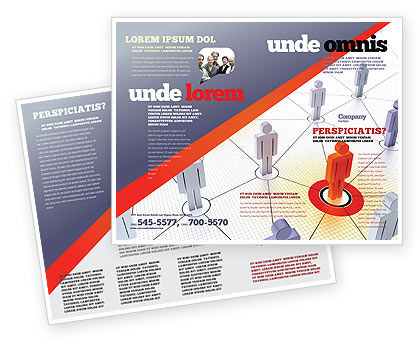 Connections In The Network Brochure Template Design and Layout ...