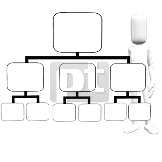 Stickman Points to Hierarchy Chart Animation Clipart | 00747 ...
