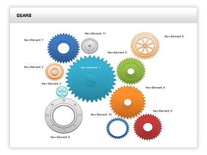 3D Gears Shapes and Diagrams for PowerPoint Presentations, Download Now ...