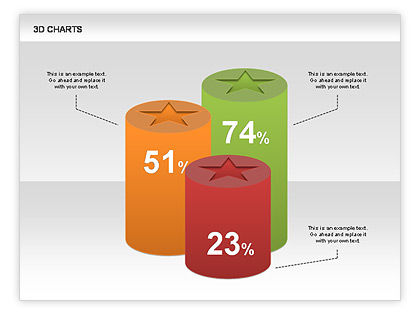 3D Charts for PowerPoint Presentations, Download Now | PoweredTemplate.com