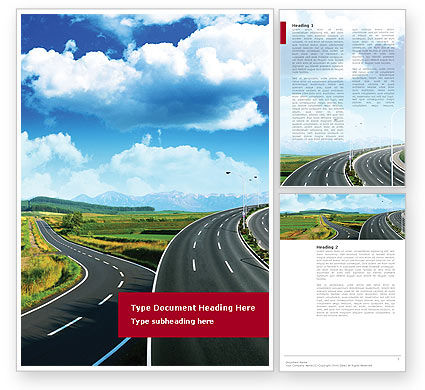 Desain Templat Word Biru Logistik, Download Sekarang | PoweredTemplate.com