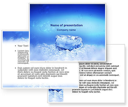 Ice PowerPoint Template - PoweredTemplate.com | 3 Backgrounds, 3 ...