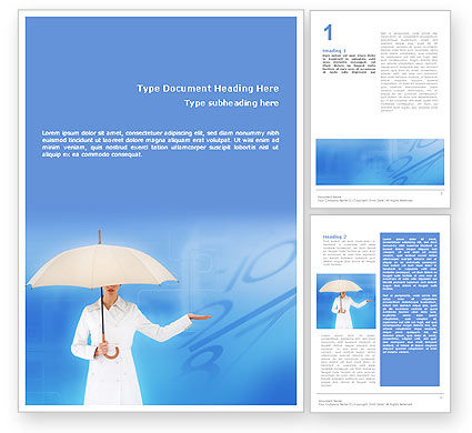 Weather Forecast Word Template 01663 | PoweredTemplate.com