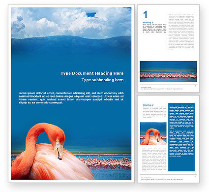 Wild Animals Word Template 11024 | PoweredTemplate.com