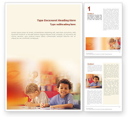 Cute Word Templates Design, Download now | PoweredTemplate.com