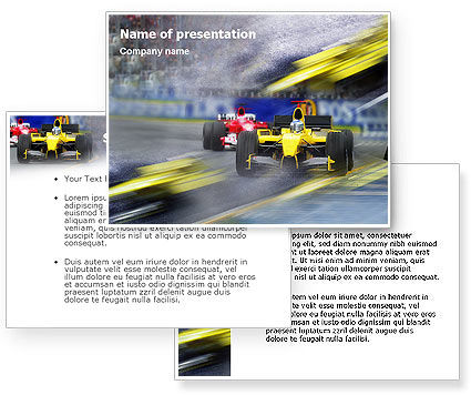 Auto Racing PowerPoint Template - PoweredTemplate.com | 3 Backgrounds ...