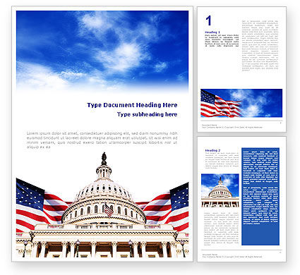 Constitution Word Templates Design, Download now | PoweredTemplate.com