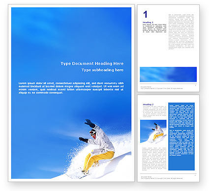 Snow Word Templates Design, Download now | PoweredTemplate.com