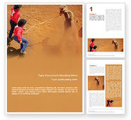 Rodeo Word Template 01802 | PoweredTemplate.com