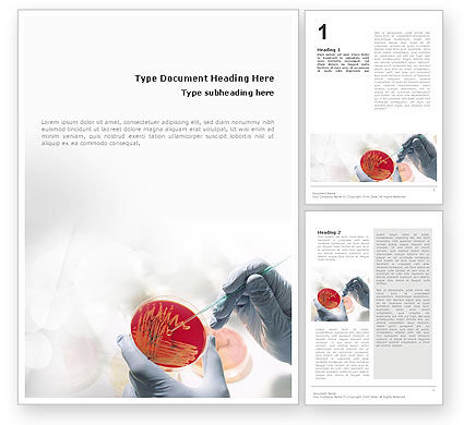 Microbiology PowerPoint Template, Backgrounds | 01829 | PoweredTemplate.com