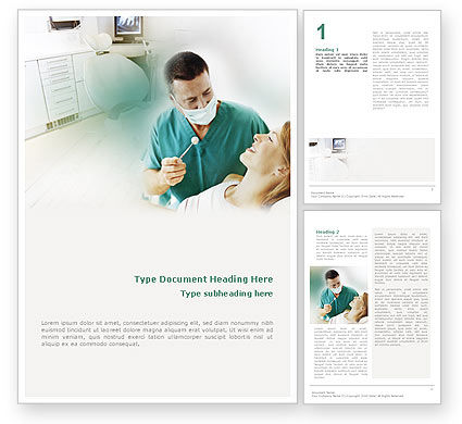10 Free Dentist Doctor Word Templates | PoweredTemplate.com