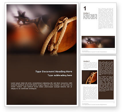 Spur Word Template 01875 | PoweredTemplate.com