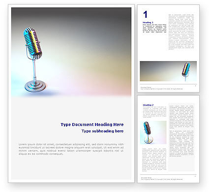 Self Introduction Word Templates Design, Download now | PoweredTemplate.com