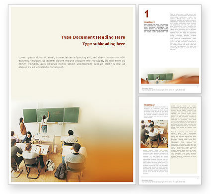 46 Free Mathematics Education Word Templates | PoweredTemplate.com