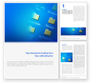 Plantilla de Word - carpeta de archivos | 02043 | PoweredTemplate.com