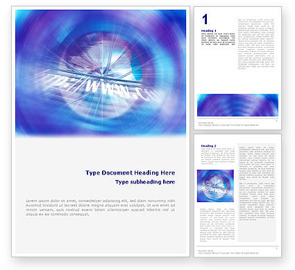 Web Hosting Word Template 02088 | PoweredTemplate.com