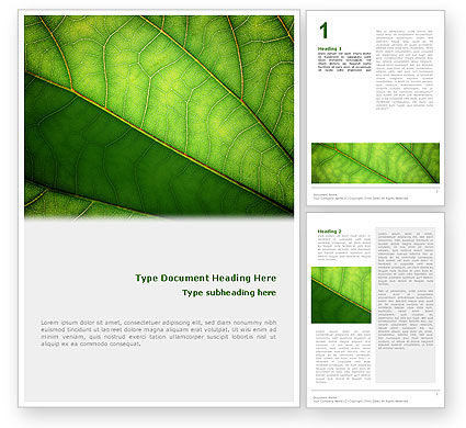 Botany Word Templates Design, Download now | PoweredTemplate.com