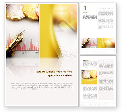 Financial Review Word Template 02260 | PoweredTemplate.com