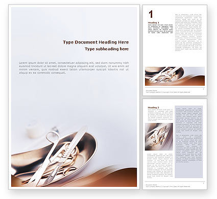 Tools Word Templates Design, Download now | PoweredTemplate.com