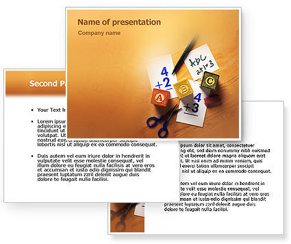 Addition PowerPoint Template - PoweredTemplate.com | 3 Backgrounds, 3 ...