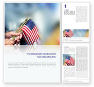 USA Flag Newsletter Template for Microsoft Word & Adobe InDesign, 02329 ...