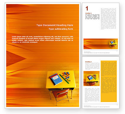 Desain Templat Word Ujian Sekolah, Download Sekarang | PoweredTemplate.com